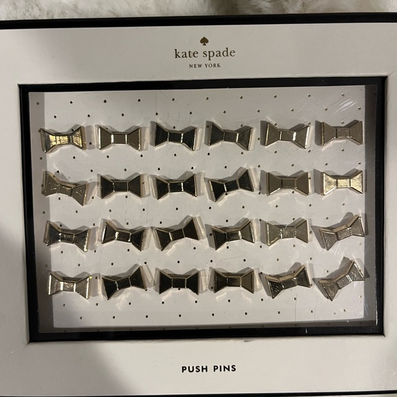 kate spade | Accessories | Kate Spade Bow Tie Boxed Push Pins New Orig ...